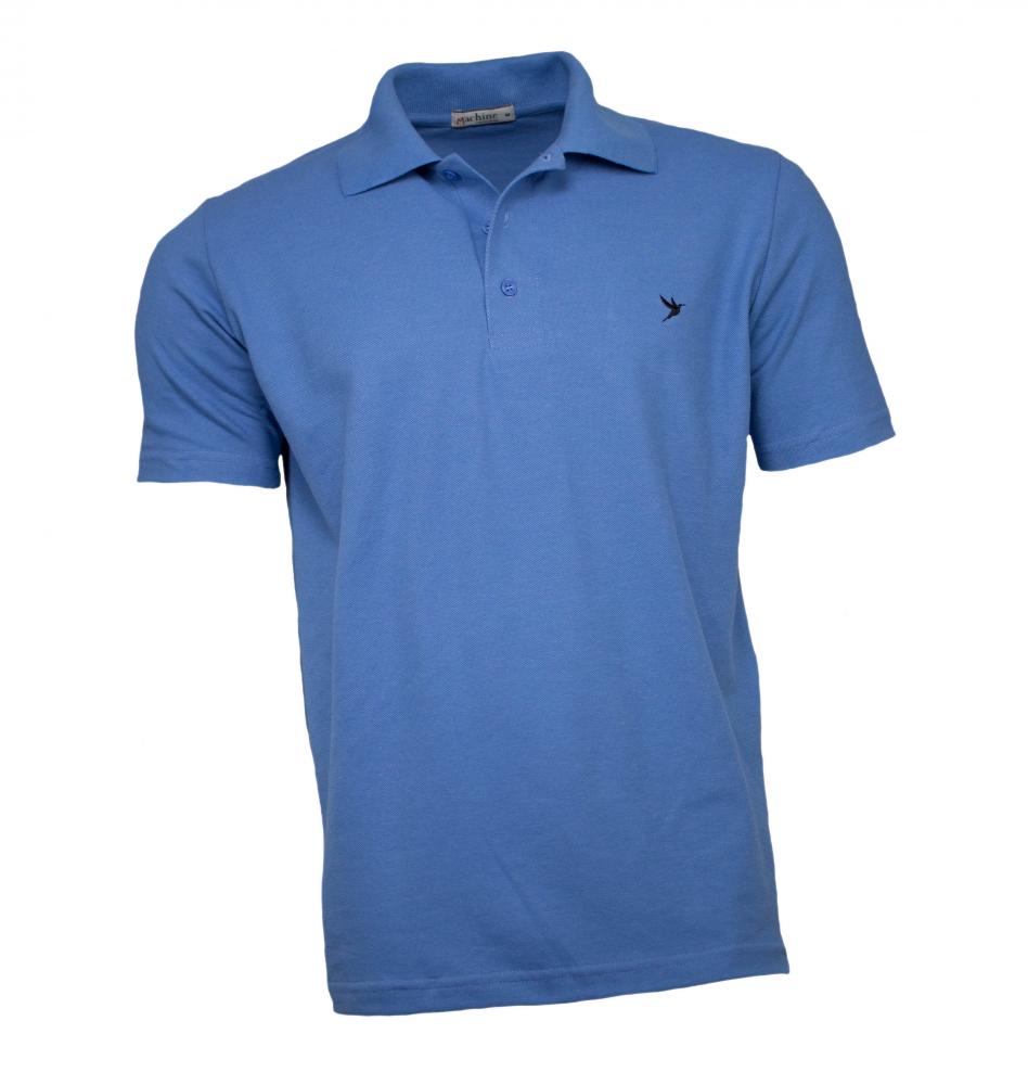 Camisa Polo Masculina Azul Turquesa
